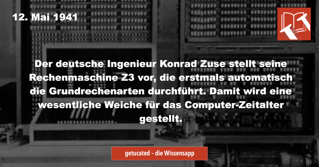 Heute vor 75 Jahren: Vorstellung der ersten Rechenmaschine | getucated ...